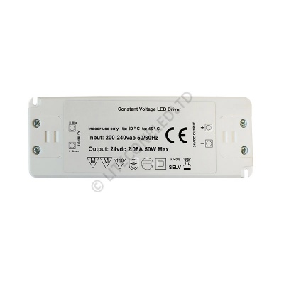 24V DC 50W (2.08A) Constant Voltage LED Driver - litecone.co.uk