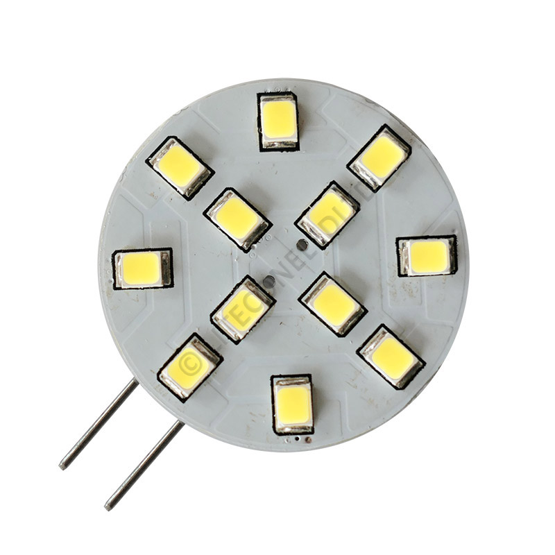 G4 12SMD 10-30 Vdc Side Pin 2.4W Cool White LED Bulb - litecone.co.uk