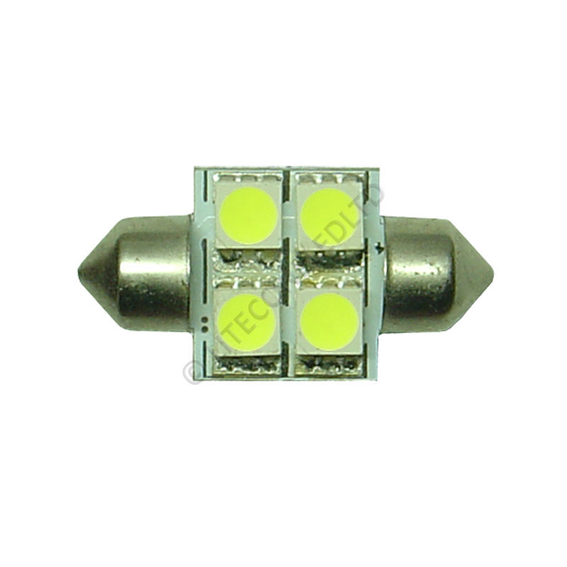Festoon 31mm 4SMD 5050 10-30v DC 0.8W Cool White - litecone.co.uk Festoon 31mm 4SMD 5050 10-30v DC 0.8W Cool White - litecone.co.uk