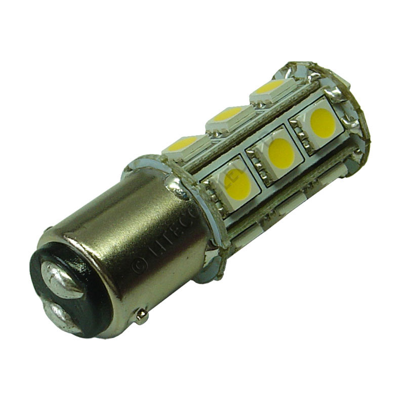 BA15D 18SMD 10-30V DC Tower 3.6W Warm White LED Bulb - litecone.co.uk