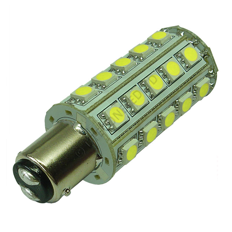 BA15D 30SMD 10-30V DC Tower 6W Cool White LED Bulb - litecone.co.uk