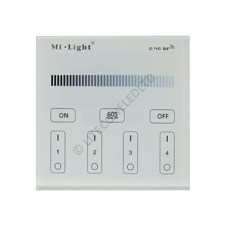 2.4GHz RF Single Channel Syncing Dimmer Controller 12-24Vdc 2x6A (12A ...