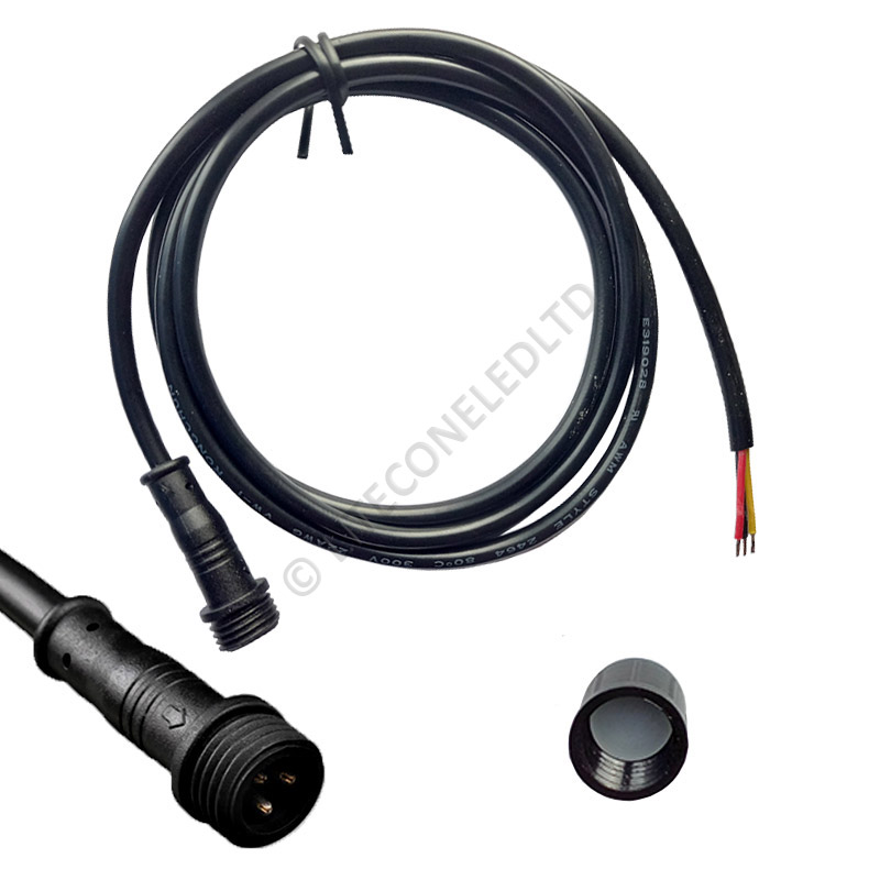 3W Spotlight CCT 3 Core Connection Cable - litecone.co.uk
